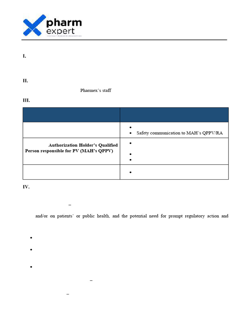 Sop Urgent Safety Restrictions Process | PDF | Pharmacovigilance ...