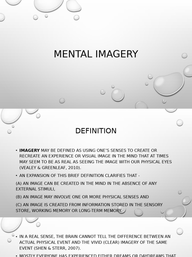 First Mental Image Definition