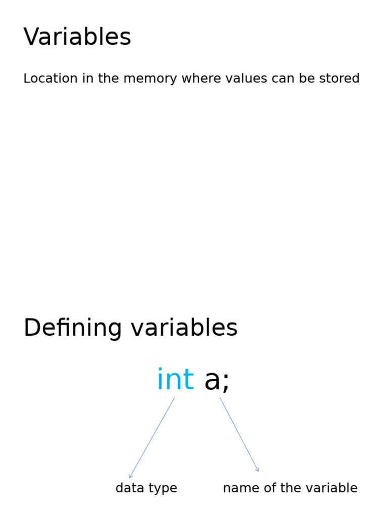 C Variable Declaration and Usage Guide | PDF