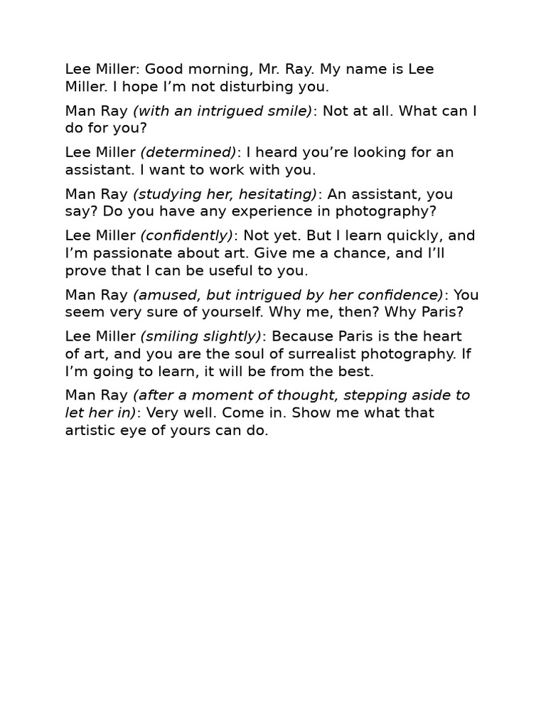 Lee Miller's Bold Move to Assist Man Ray | PDF
