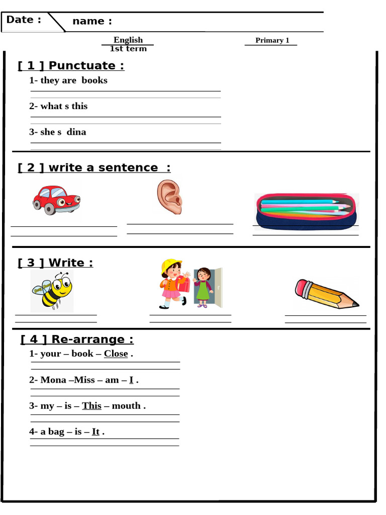 Monthly Quiz GR 1 | PDF