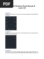 Tutorial Denah Atap dengan AutoCAD | PDF