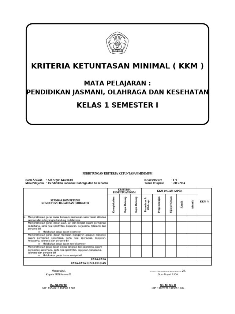 1.KKM 1 | PDF