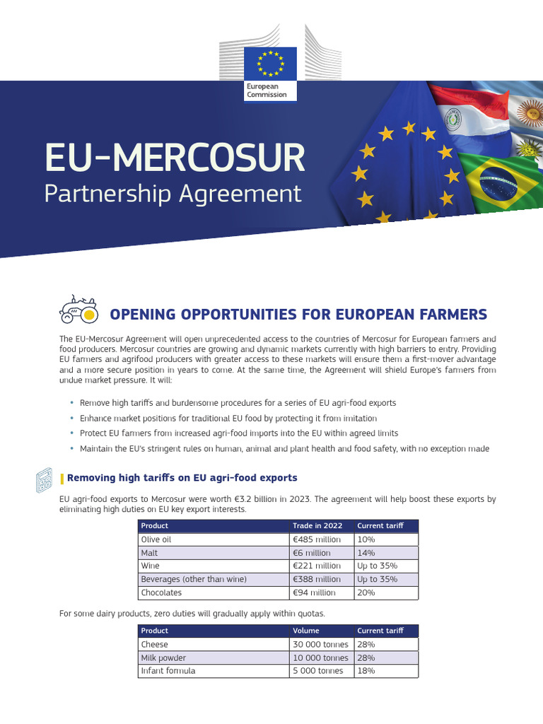 Factsheet_EU-Mercosur_Trade_Agreement_-_Agriculture.pdf | PDF | Beef ...