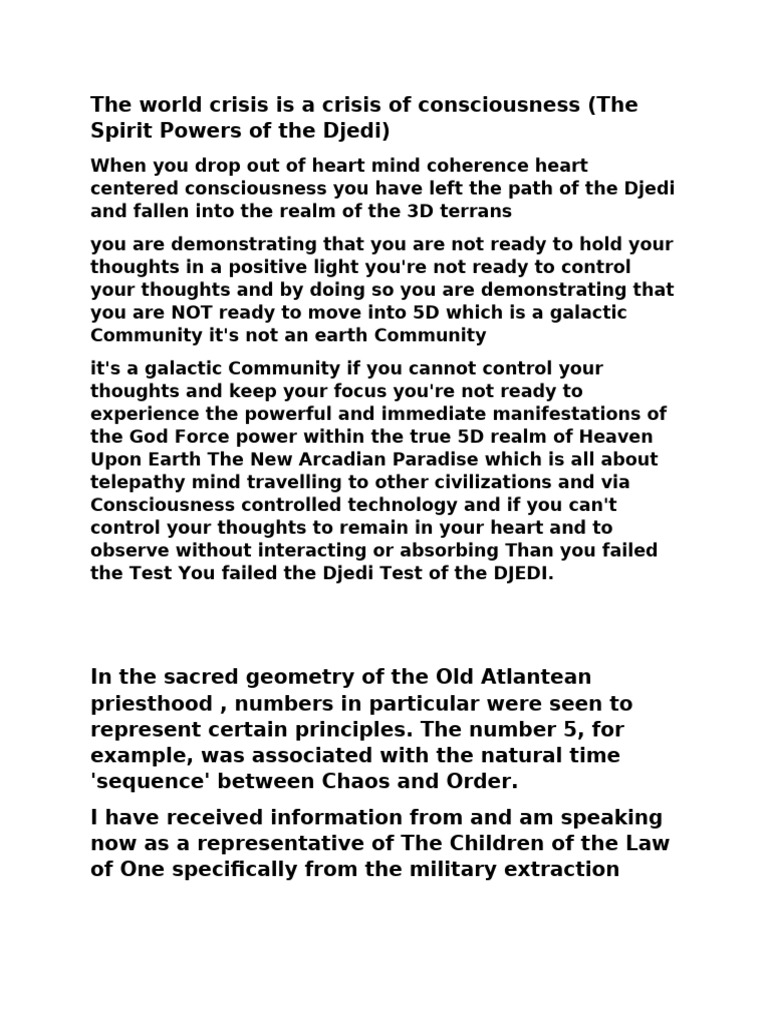 You Failed The Djedi Test | PDF | Baptism | Mind