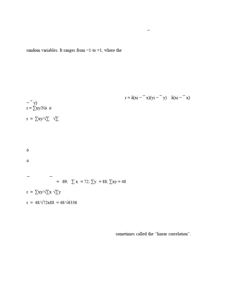 ECN 236 - Correlation Theory 3 | PDF | Spearman's Rank Correlation Coefficient | Statistical ...
