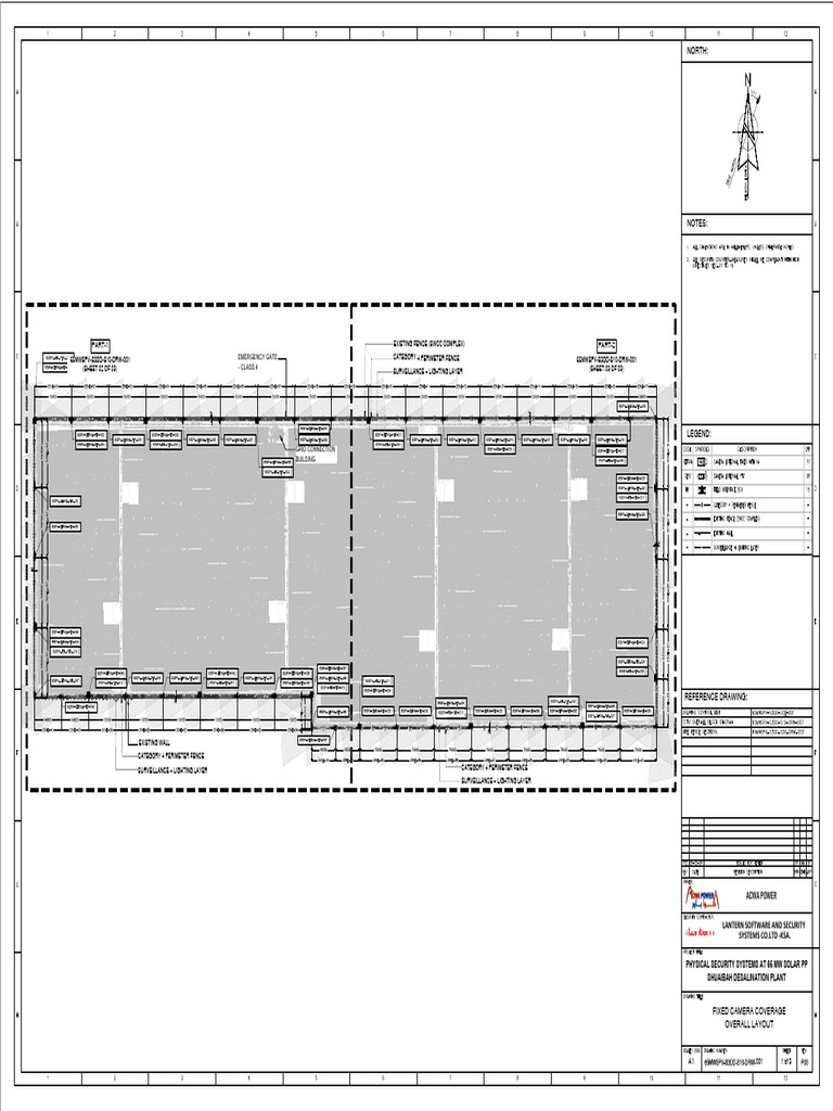 65mwspv-s3dd-s10-Drw-001 Fixed Camera Coverage Overall Layout-01 of 03 | PDF | Solar Power ...