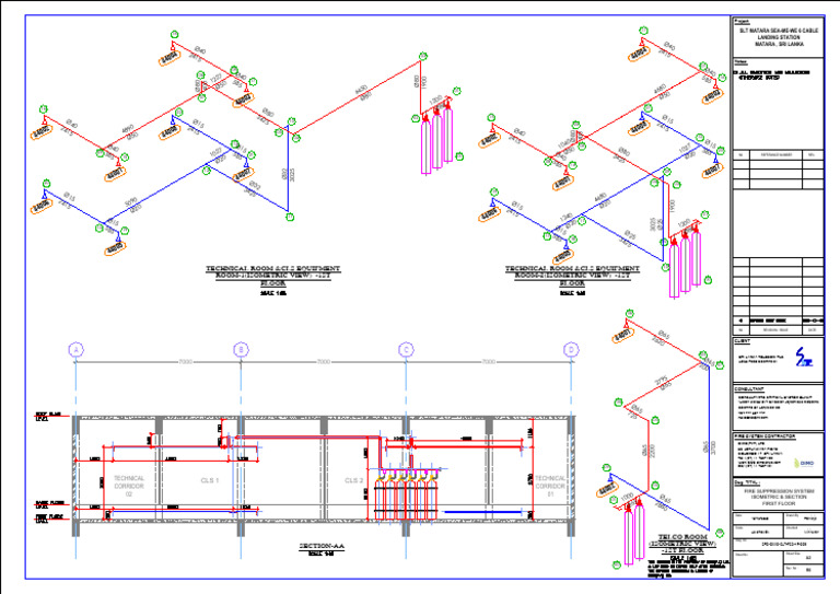 Fire Suppression System Isometric Plans | PDF