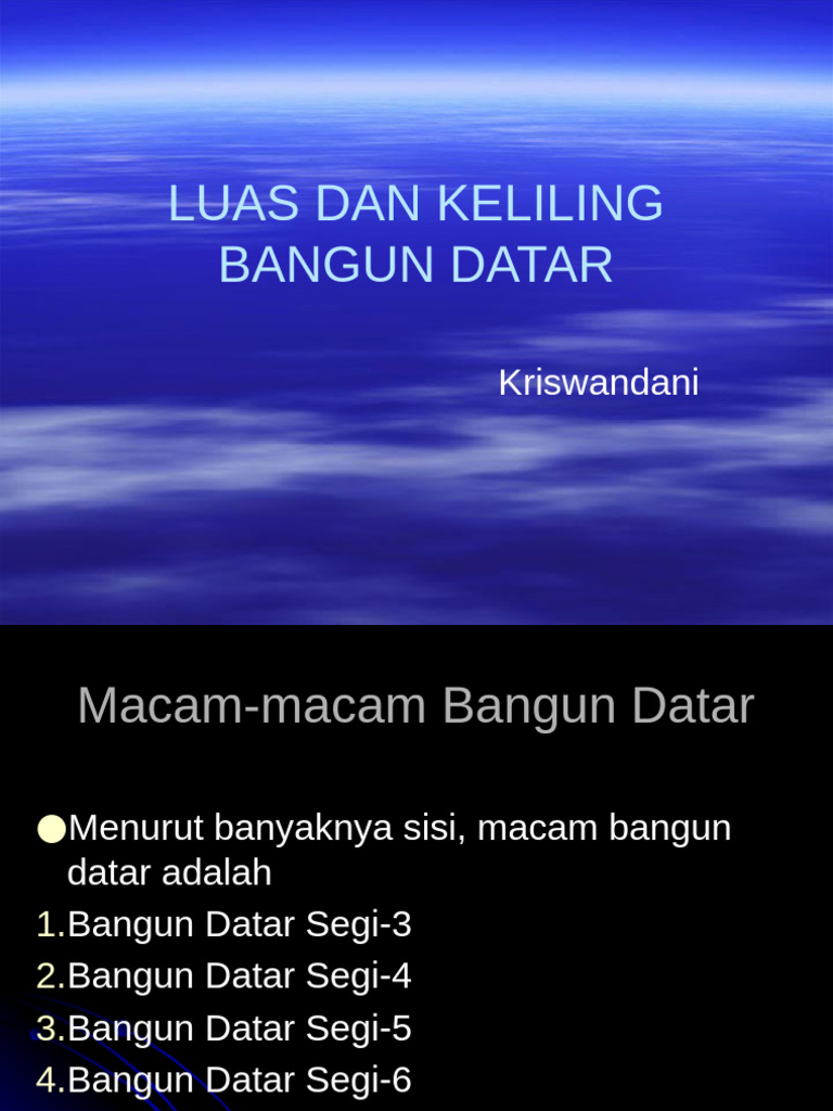 Jenis-Jenis Bangun Datar dan Karakteristiknya | PDF