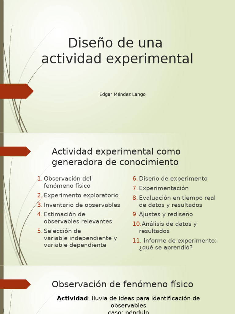 Preparacion Actividad Experimental | PDF