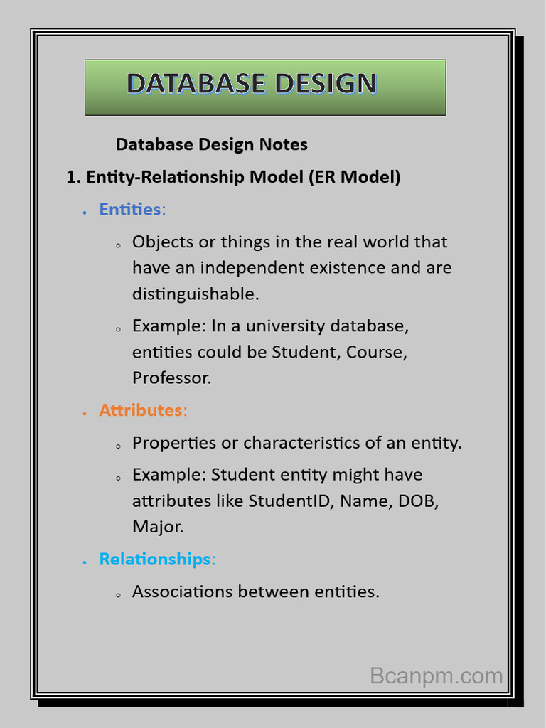 Database Design | PDF | Databases | Database Design Database Design | PDF | Databases | Database Design