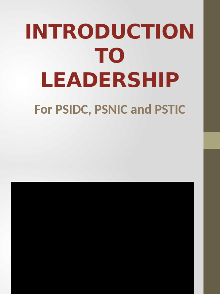Introduction To Leadership UPDATED 2021 APRIL | PDF | Power (Social And ...