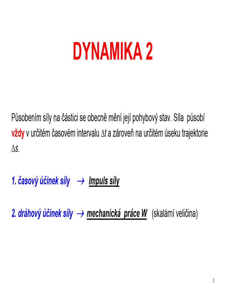 11 Dynamika 2a | PDF