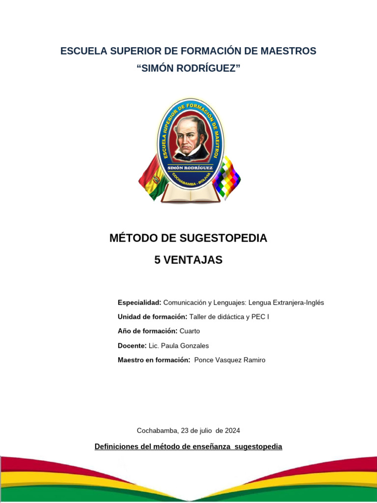 5 VENTAJAS DE LA SUGESTOPEDIA | PDF