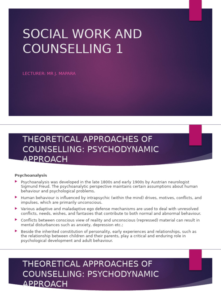 Psychodynamic Counseling Techniques Explained | PDF | Psychoanalysis ...