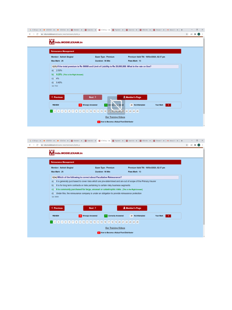 IC 85 Irdaexam Set1 | PDF