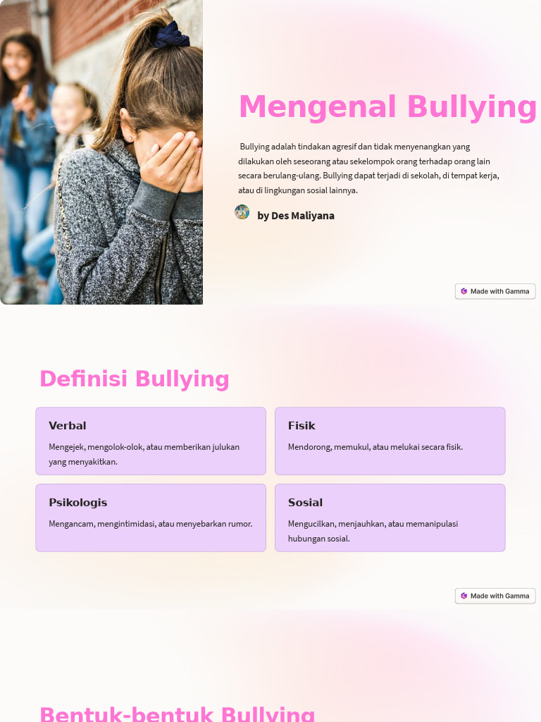 Mengenal Bullying: Jenis dan Dampaknya | PDF