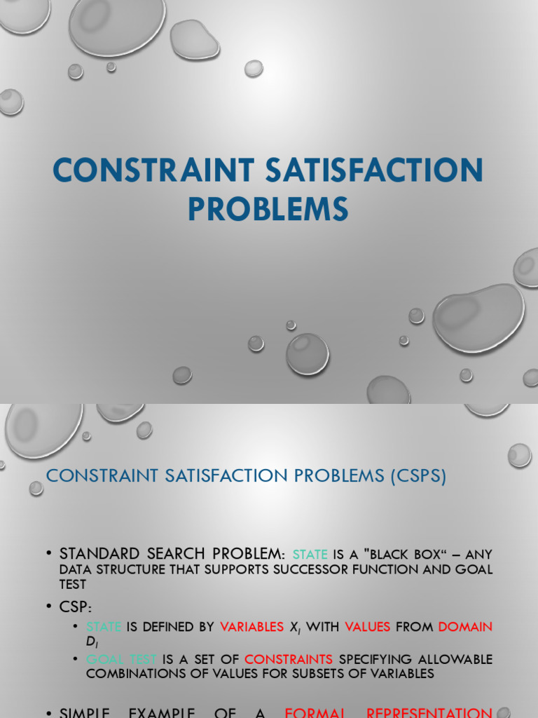 02 Ai Slides Search Constraint Satisfaction Problems Pdf Theoretical Computer Science