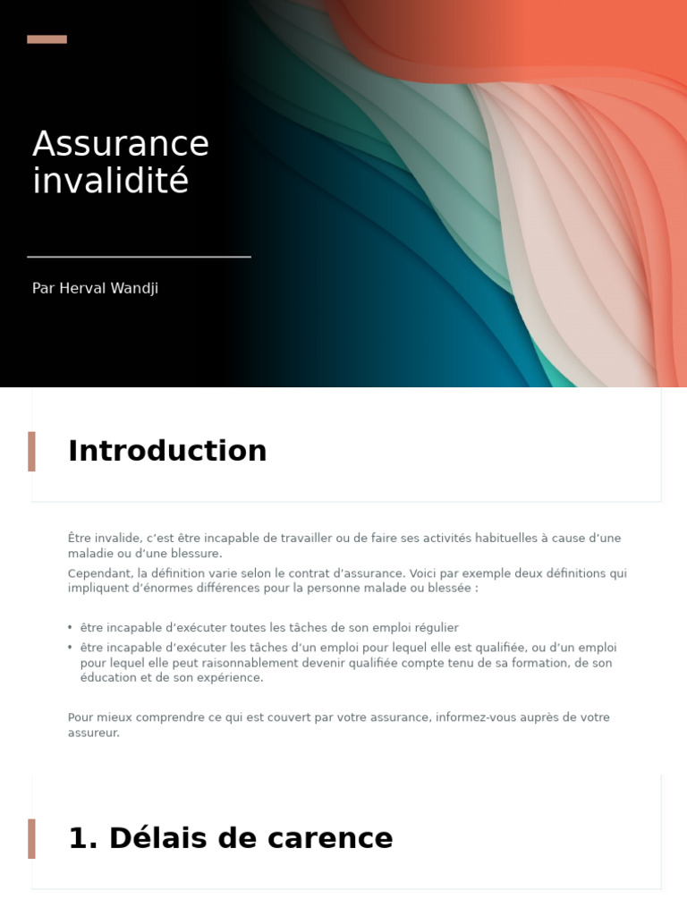Assurance Invalidite | PDF | Assurance | Retraite