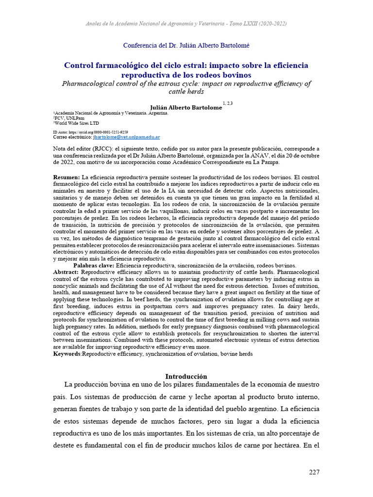 Documento Completo - pdf-PDFA | PDF | Vacas | Fertilidad