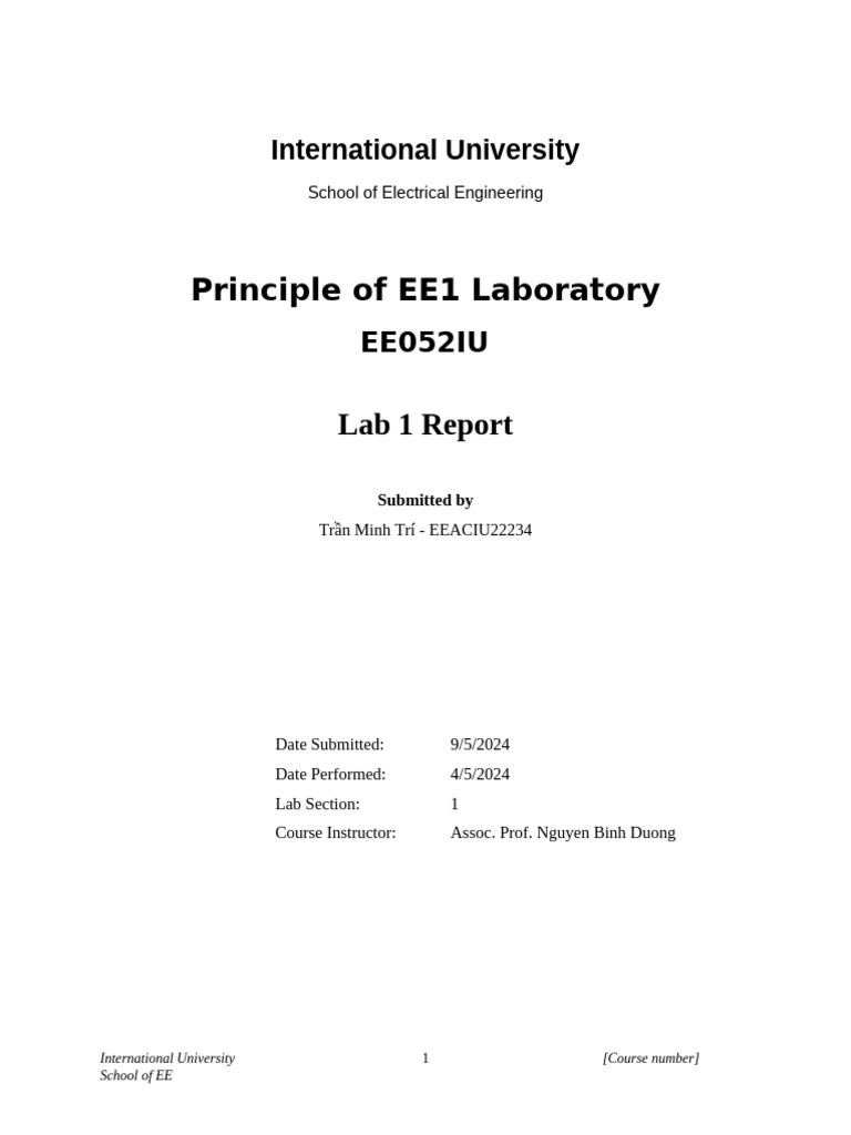 Lab_report_template (1) | PDF | Electrical Engineering | Electricity