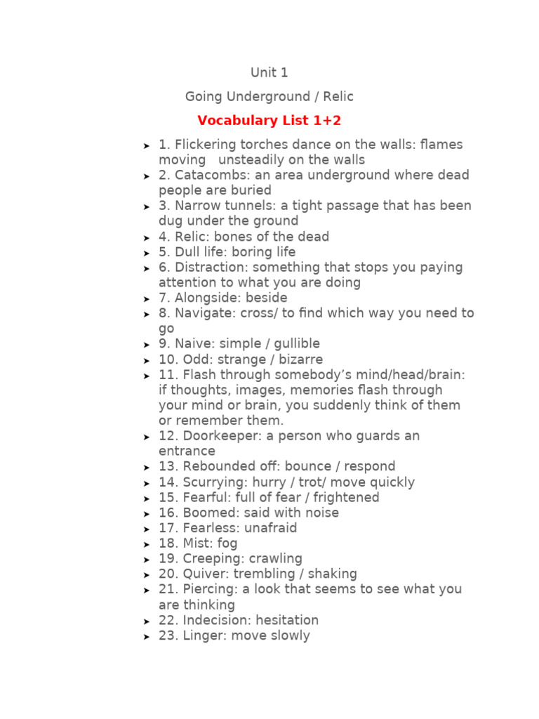 Vovab List | PDF