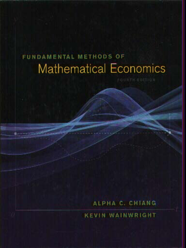 Alpha Chiang 4th Edition | PDF