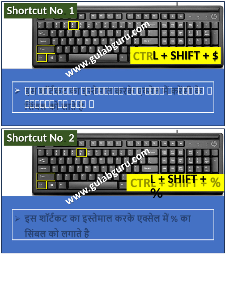 Best Excel Shortcuts Conv | PDF