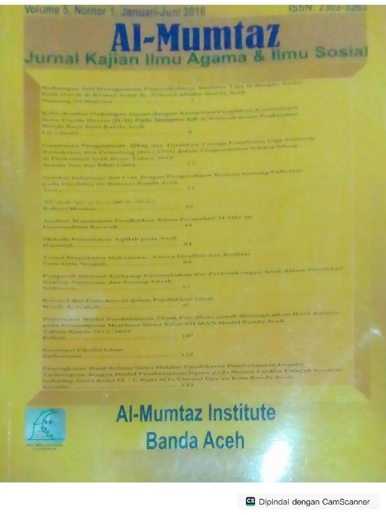 Jurnal Al-Mumtaz | PDF