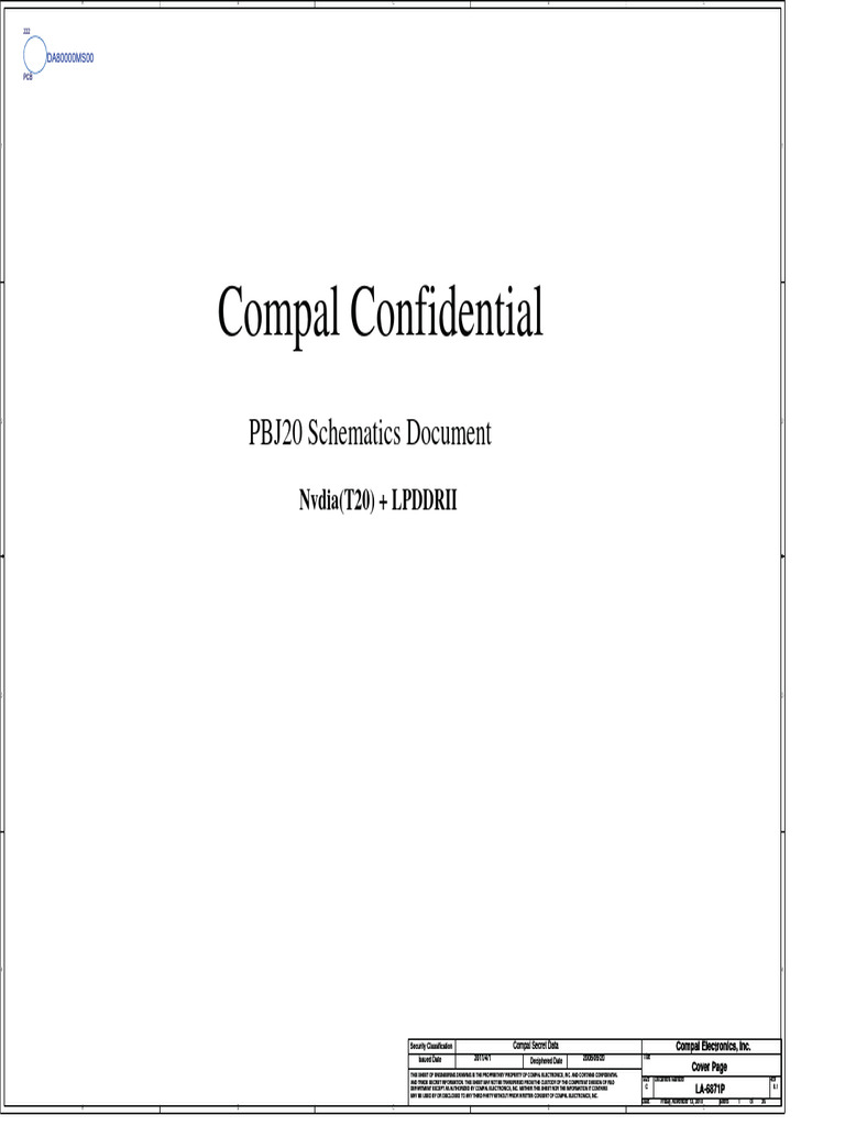 Acer Iconia A500 Compal LA-6871P PBJ20 Rev0.4 Schematic | PDF | Power ...