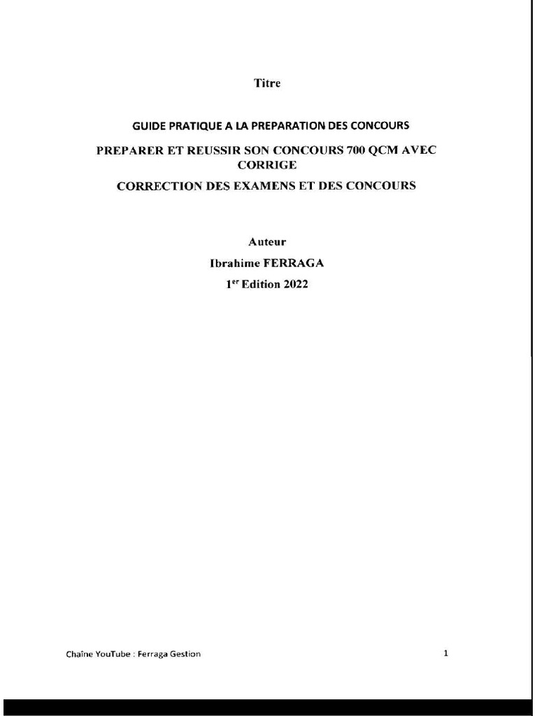 QCM Et Correction | PDF