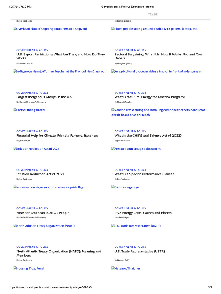 Government & Policy - Economic Impact | PDF | Economies