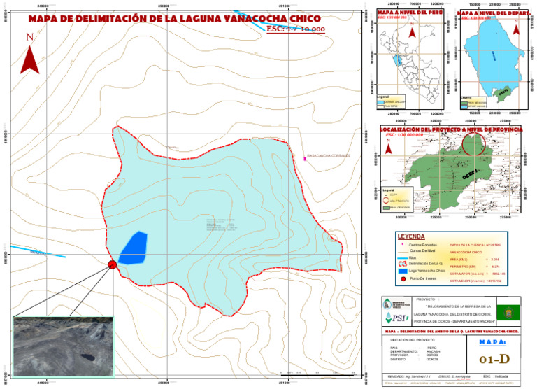 Mapa de Laguna Yanacocha Chico, Ancash | PDF