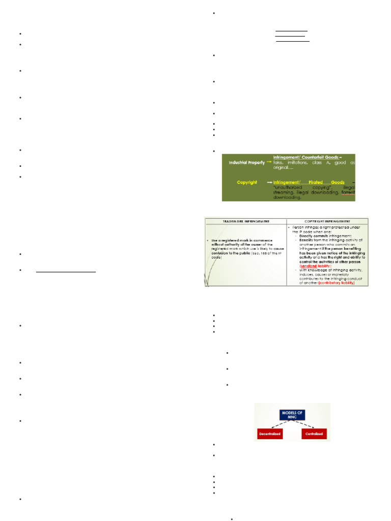 ELEC 2 Reviewer | PDF | Intellectual Property | Trademark