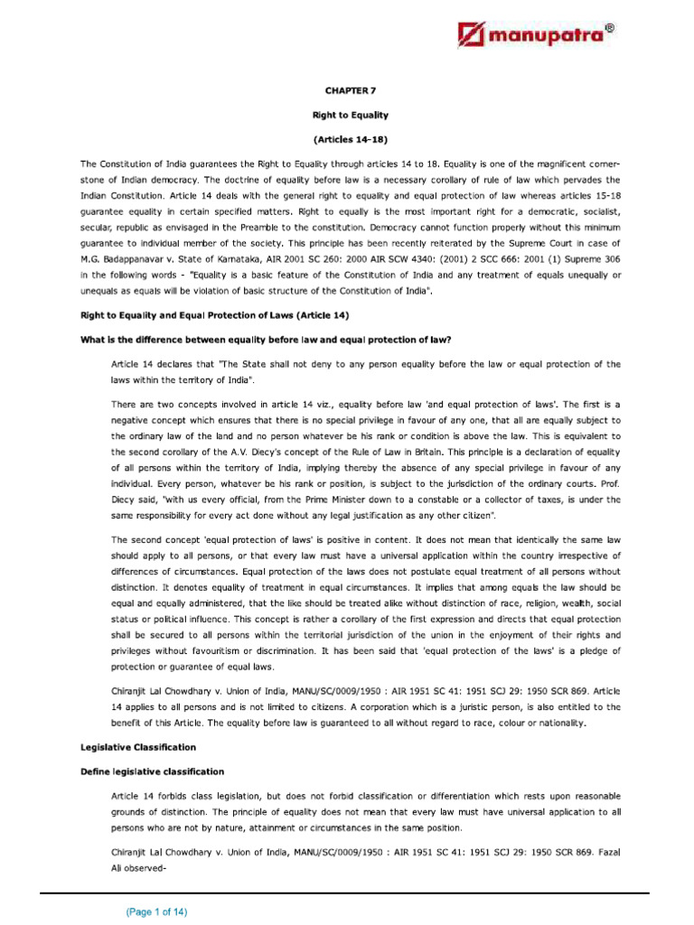 const. law (Ch-7) | PDF