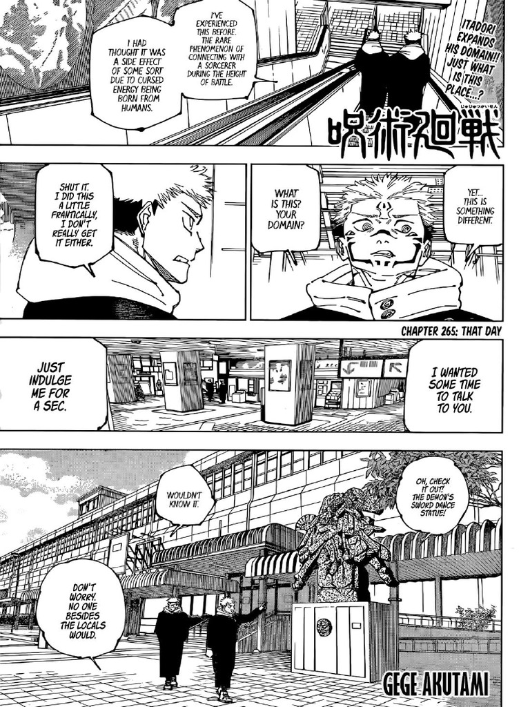 Jujutsu Kaisen Chapter 265 @mangadevil | PDF