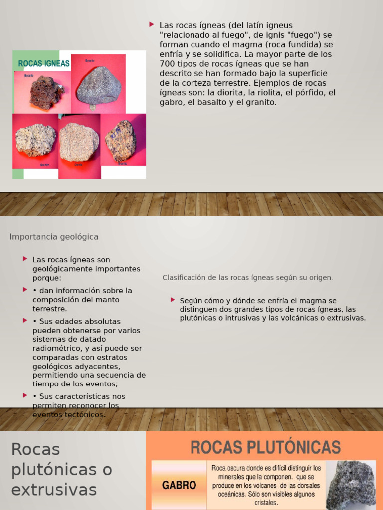 Petrologia PPT Rocas Igneas | PDF | Roca ígnea | Roca (geología)