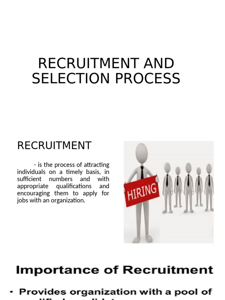 Recruitment and Selection Process | PDF | Recruitment | Employment