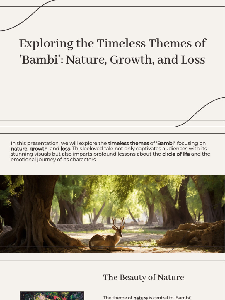 Themes of Nature and Growth in Bambi | PDF