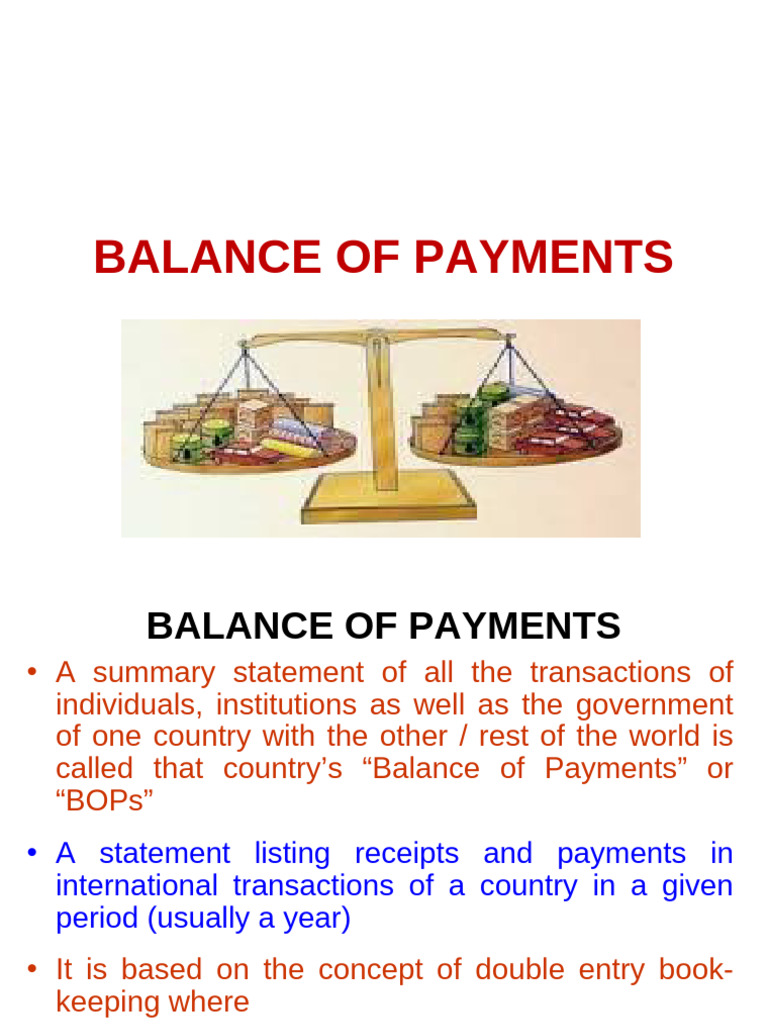 Understanding Balance of Payments (BOP) | PDF | Balance Of Payments ...