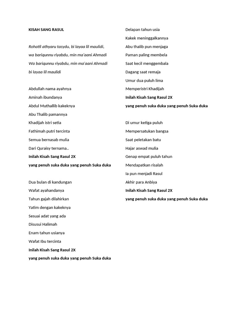 Kisah Sang Rasul | PDF