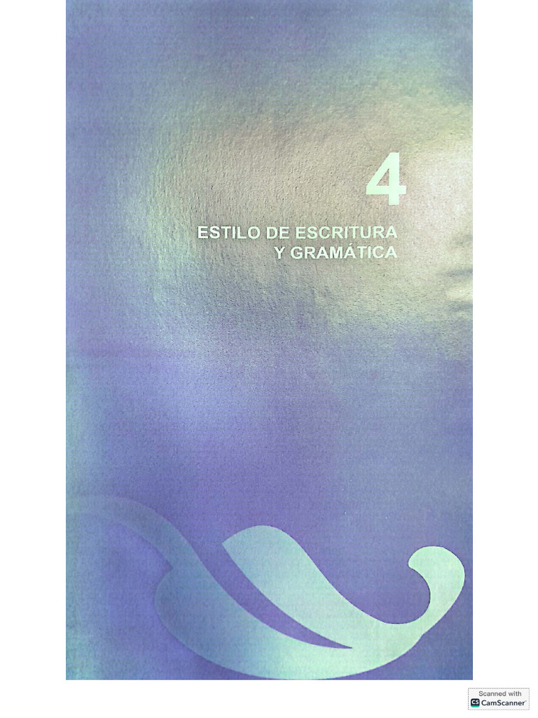 Capitulo 4 - Estilo de Escritura y Gramática | PDF