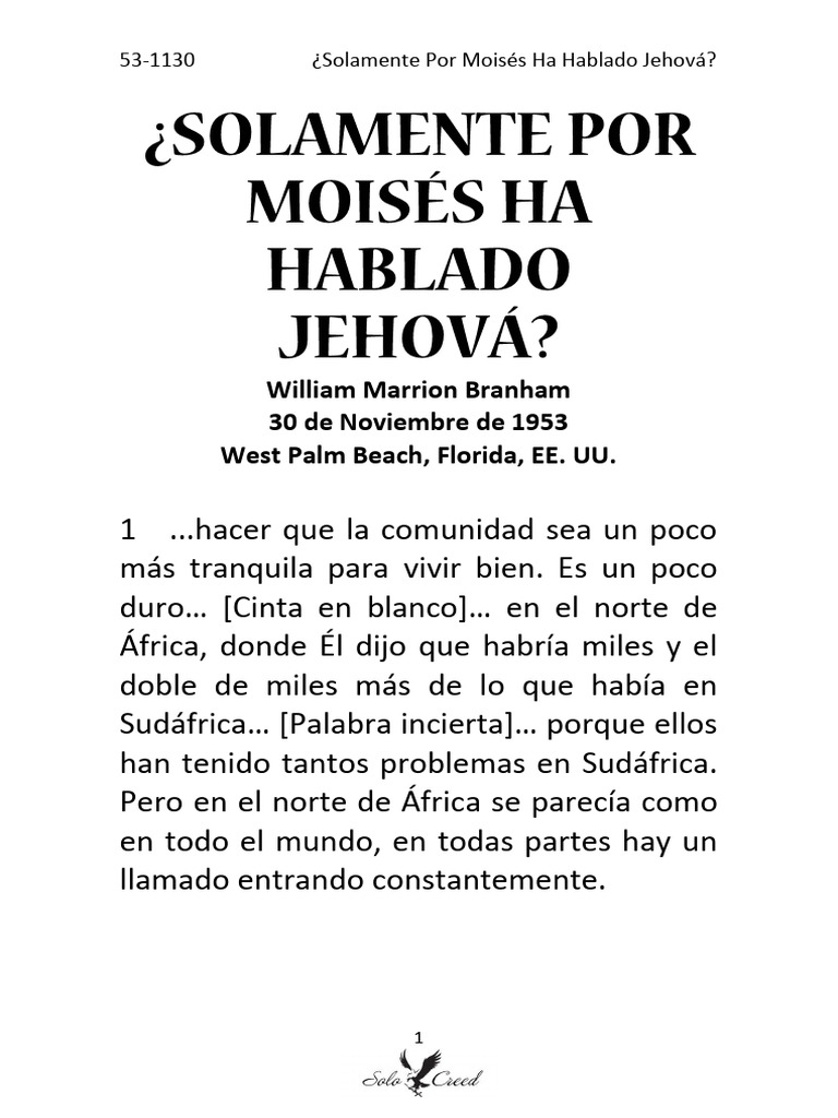 Dios Habla a Través de Moisés | PDF | Apóstol | Jesús