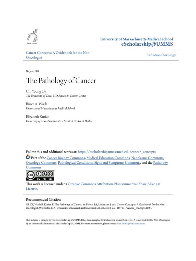The Pathology of Cancer | PDF | Neoplasms | Dna Repair
