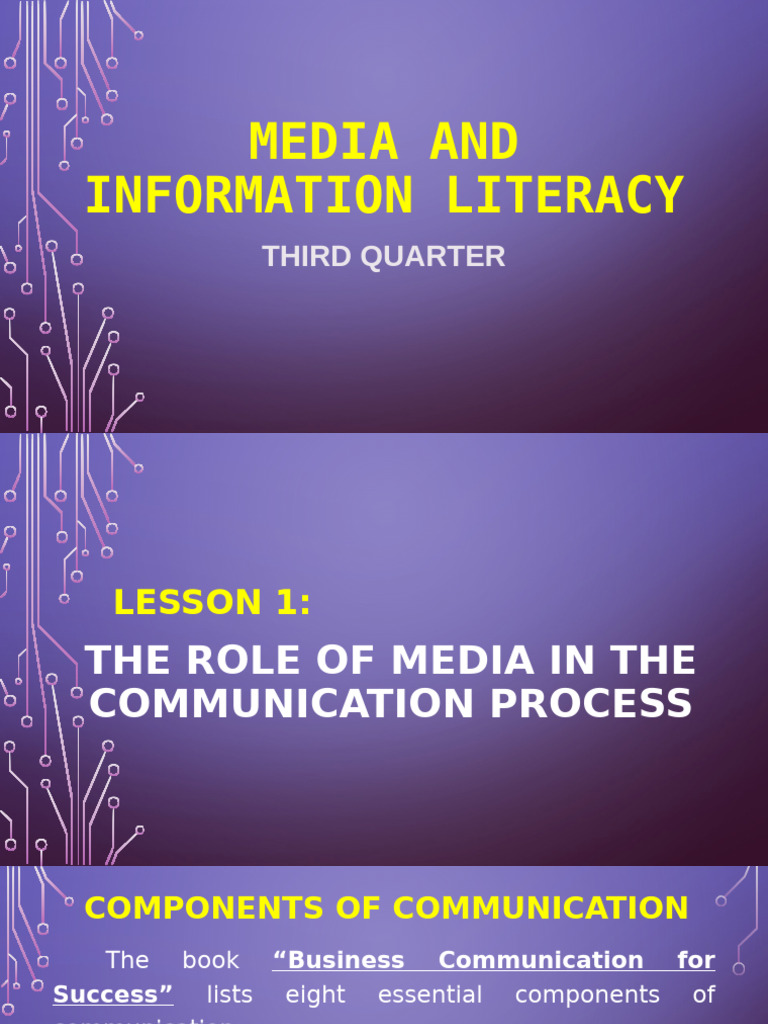 Third Quarter | PDF | Communication | Mass Media