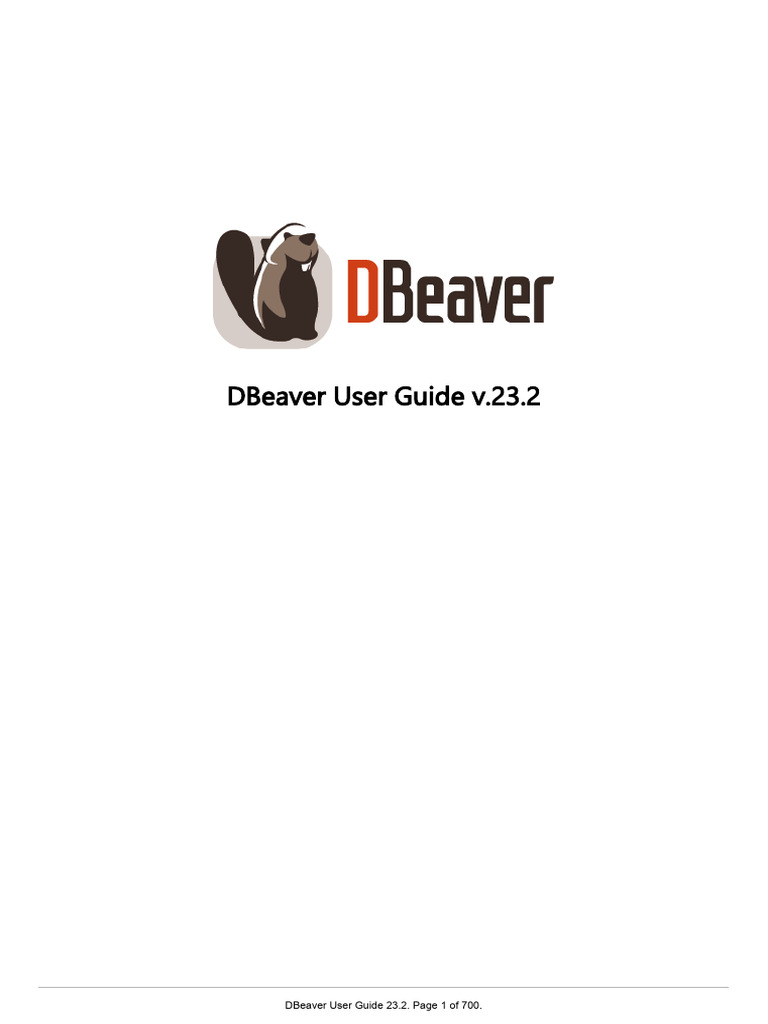DBeaver V 23 2 | PDF | Window (Computing) | Databases