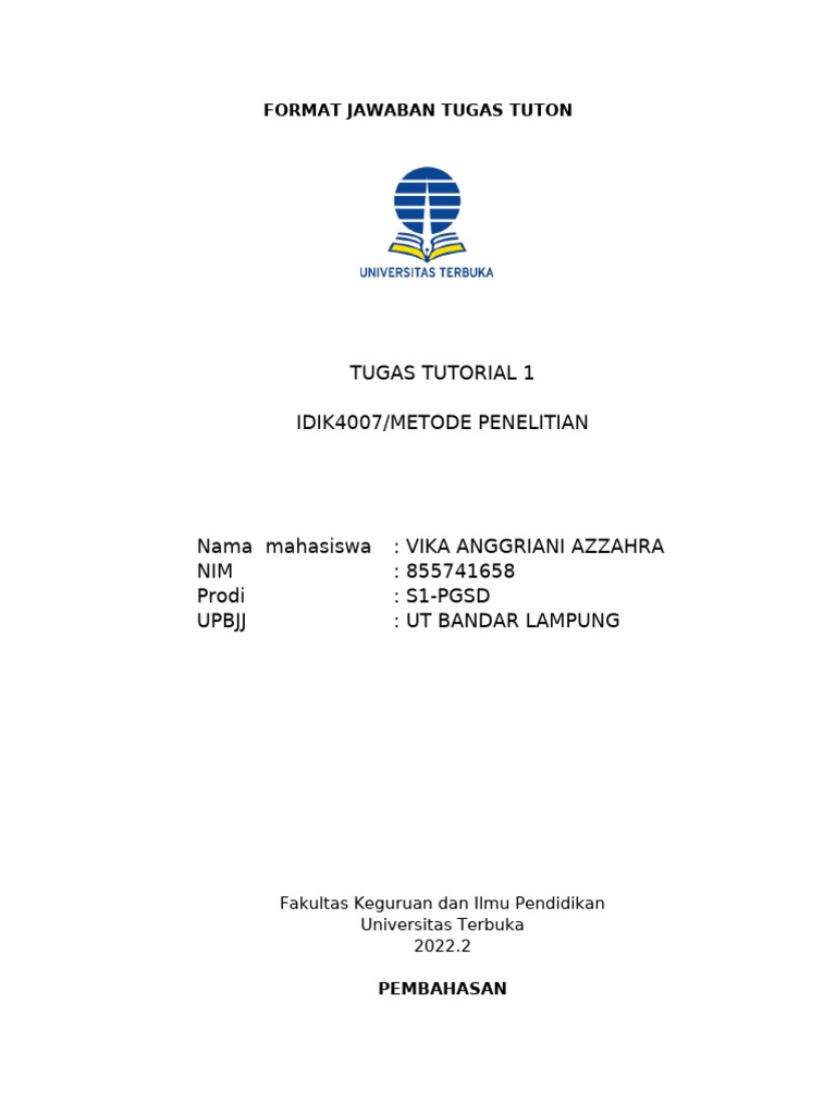 Metode Penelitian Vika 1 | PDF