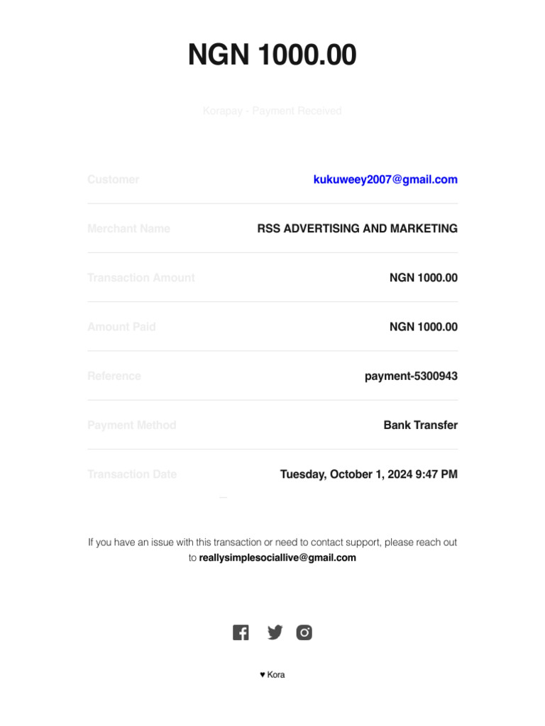 Korapay - Payment Received | PDF