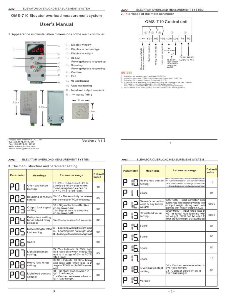 Instrukciya Na Gruzovzveshivayuschee Ustroystvo OMS-710 Big | PDF | Parameter (Computer ...