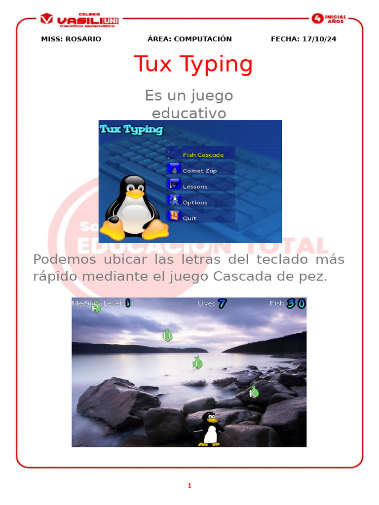 Tux Typing | PDF